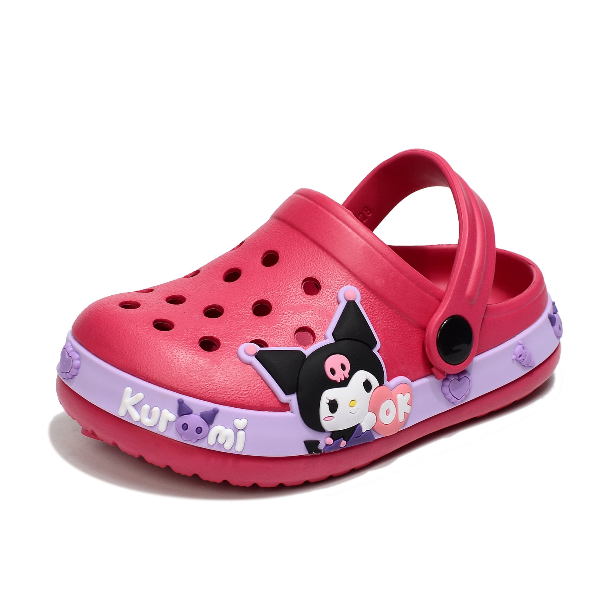 Girls Clogs Cute Cartoon Garden Water Clogs Little Kid Non-Slip Slides ...