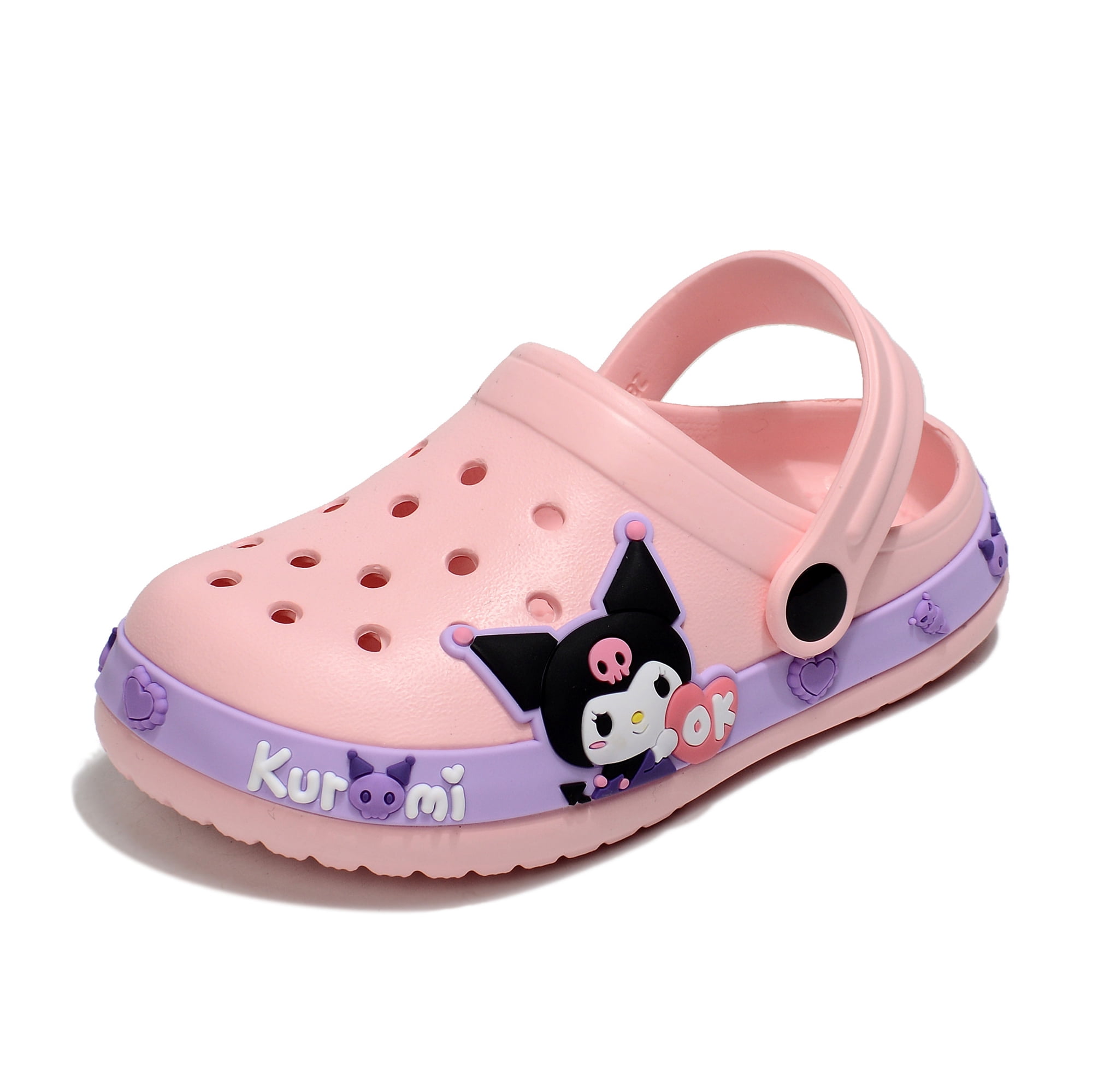 Girls Clogs Cute Cartoon Garden Water Clogs Little Kid Non-Slip Slides ...