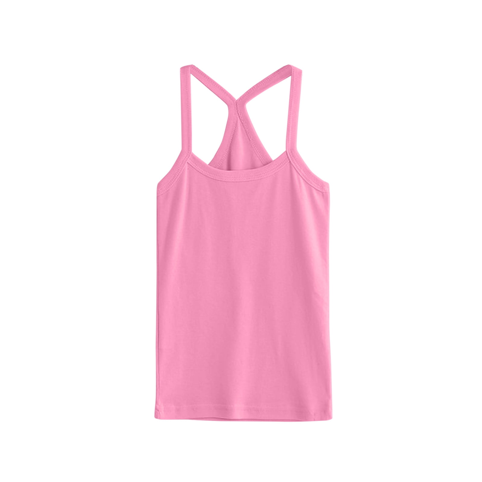 Girls Clothes Dance Tank Racerback Crop Tank Soild Sleeveless Sports ...