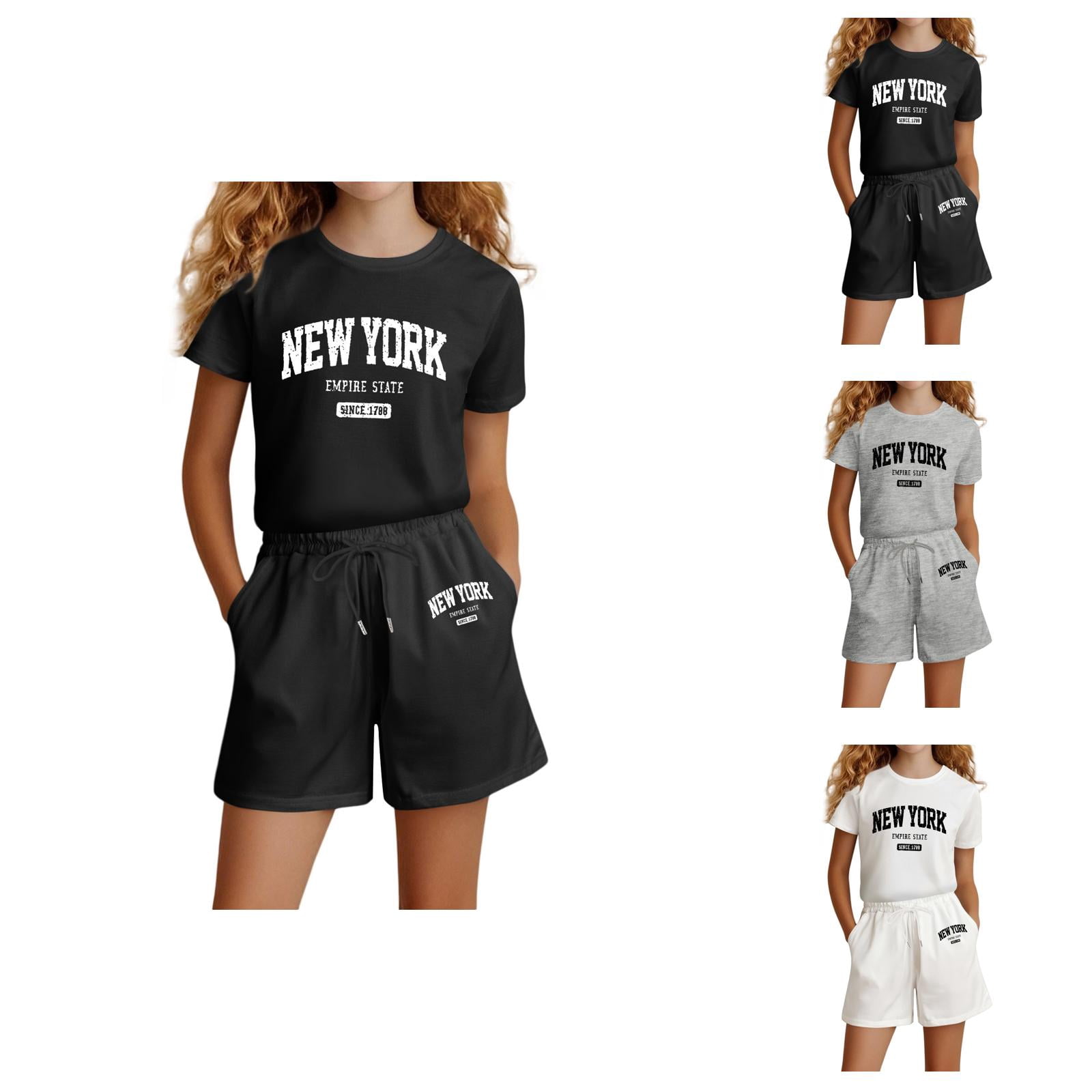 Girls Clothes Girls Clothing Set Girls Fashion Letter Print Casual ...