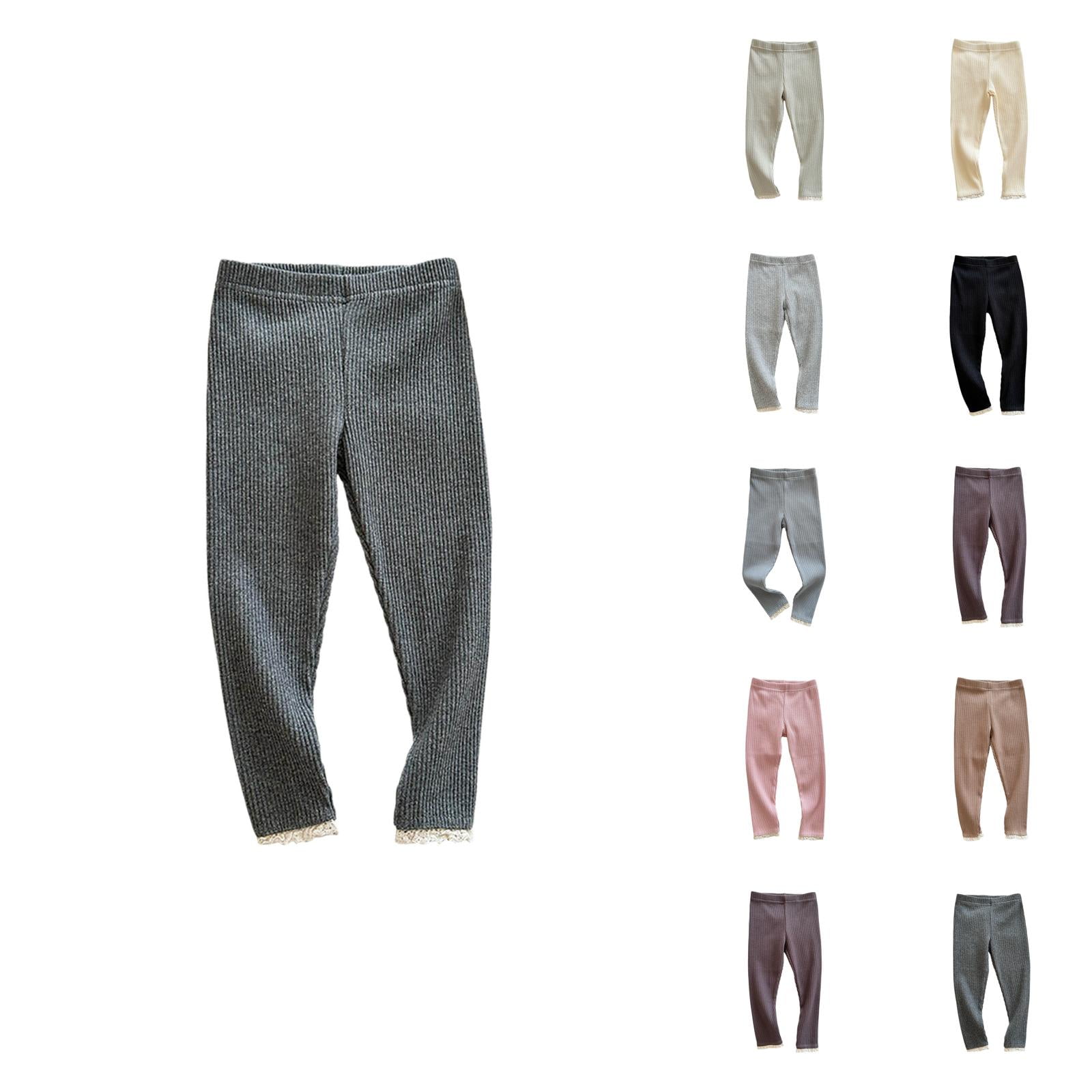 Girls Clothes Girls Micro Flare Pants Stretch Outer Layer Leggings ...