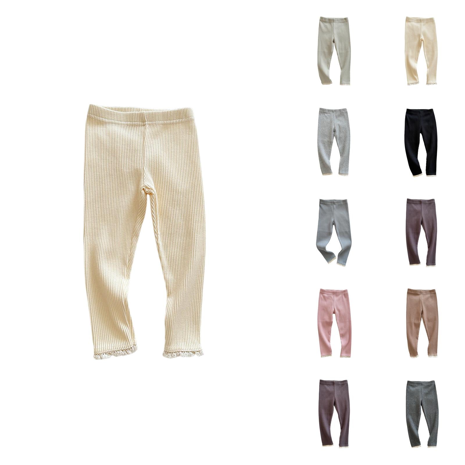 Girls Clothes Girls Micro Flare Pants Stretch Outer Layer Leggings ...