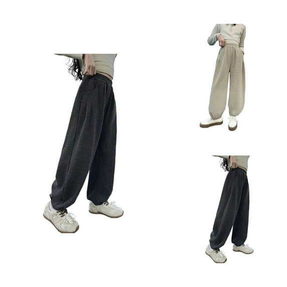 Girls Clothes Girls Pants Casual Loose Fit Elastic Waist Fashionable ...