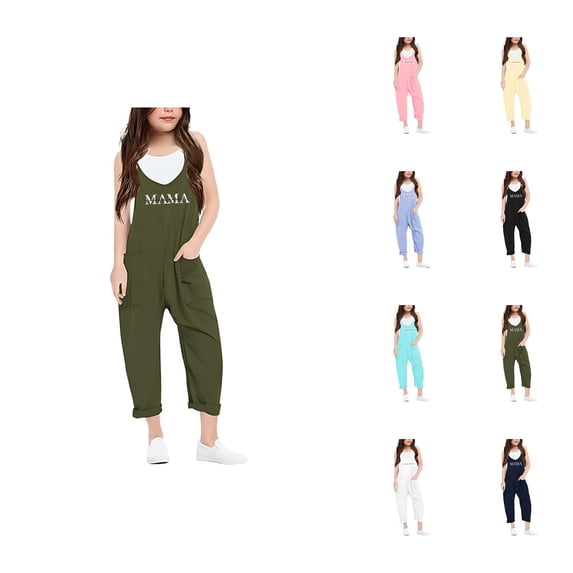 Girls Clothes Girls Printed Casual Romper One Piece Play Outfit Cute ...