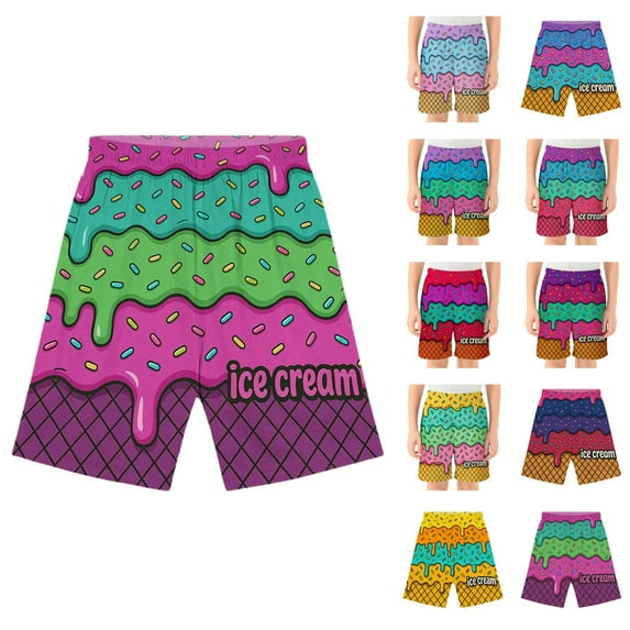 Girls Clothes Girls Shorts Elastic Waist Casual Playwear No Tie Design ...