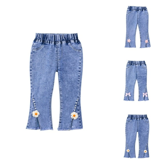 Girls Clothes Pants for Girls Baby Girls Denim Jeans Toddler Kid Pants ...