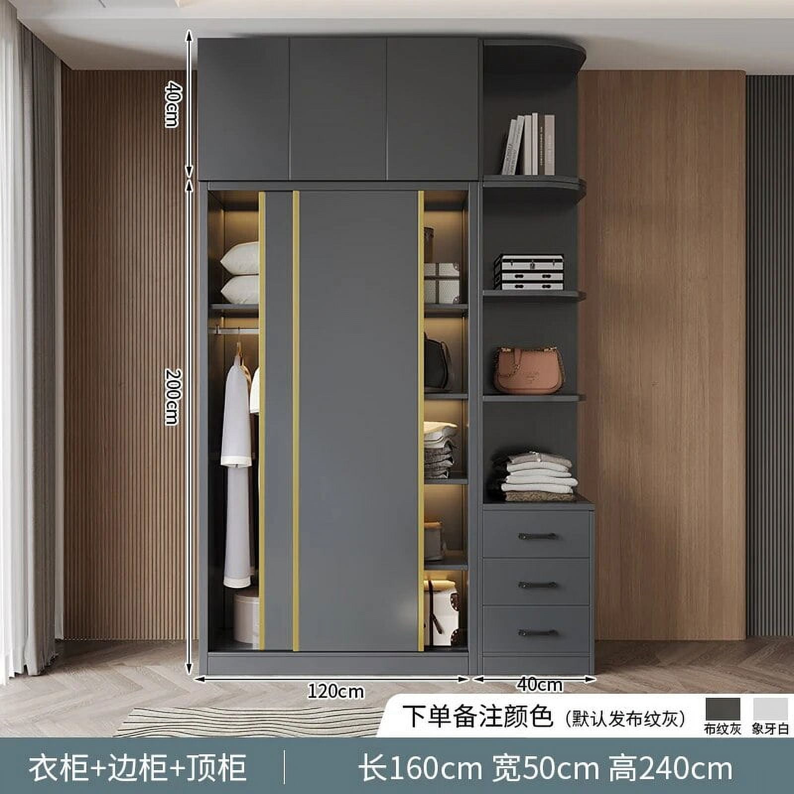 Girls Clothes Wardrobe Storage Black Gold Cube Display Wardrobe ...