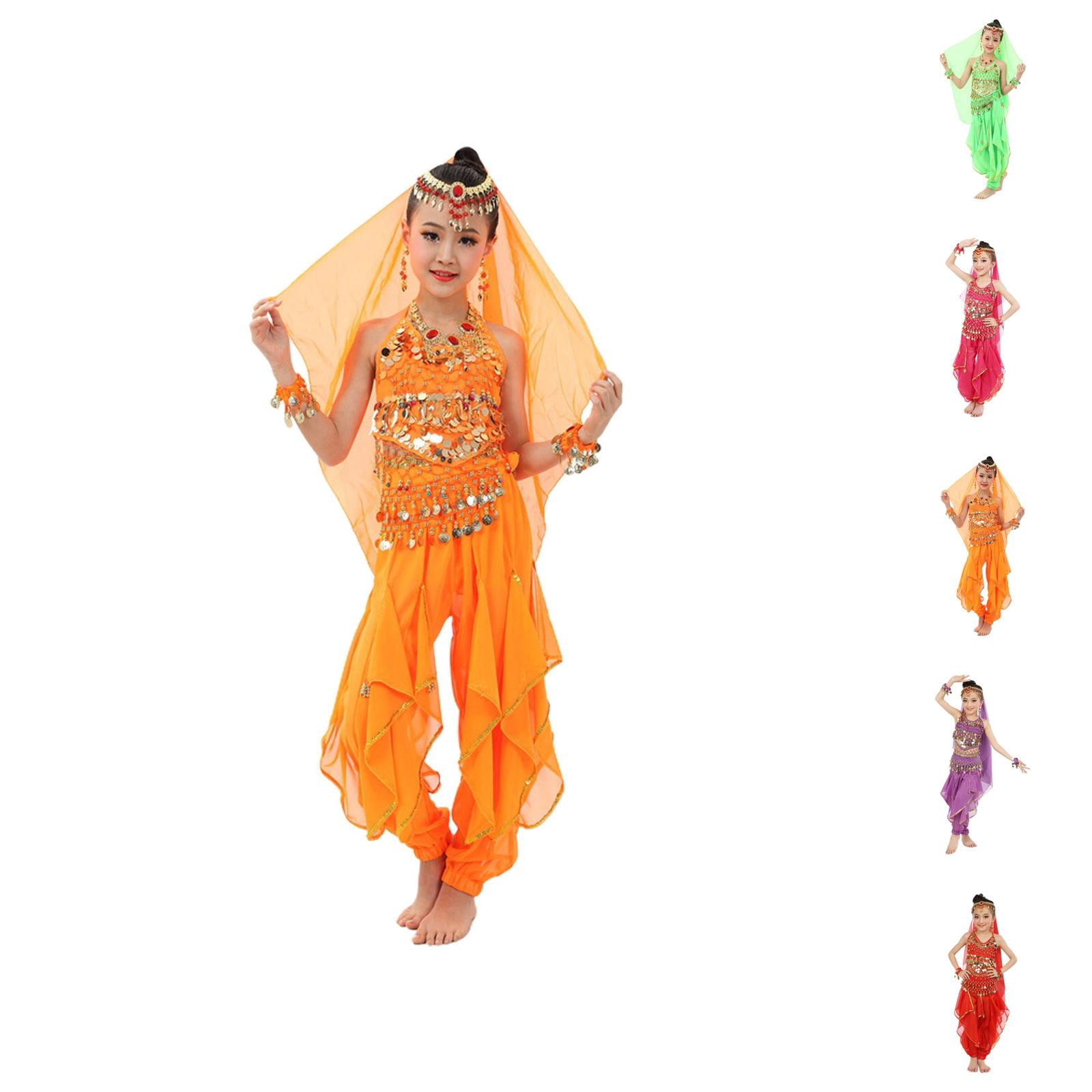 Girls Clothing Sets for Girls 6pc Handmade Children Girl Belly Dance ...