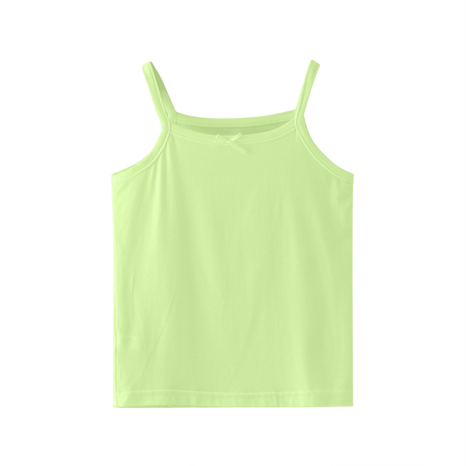 Girls Cloths Kids Girls Dance Tank Top Soild Sleeveless Sports Dance ...