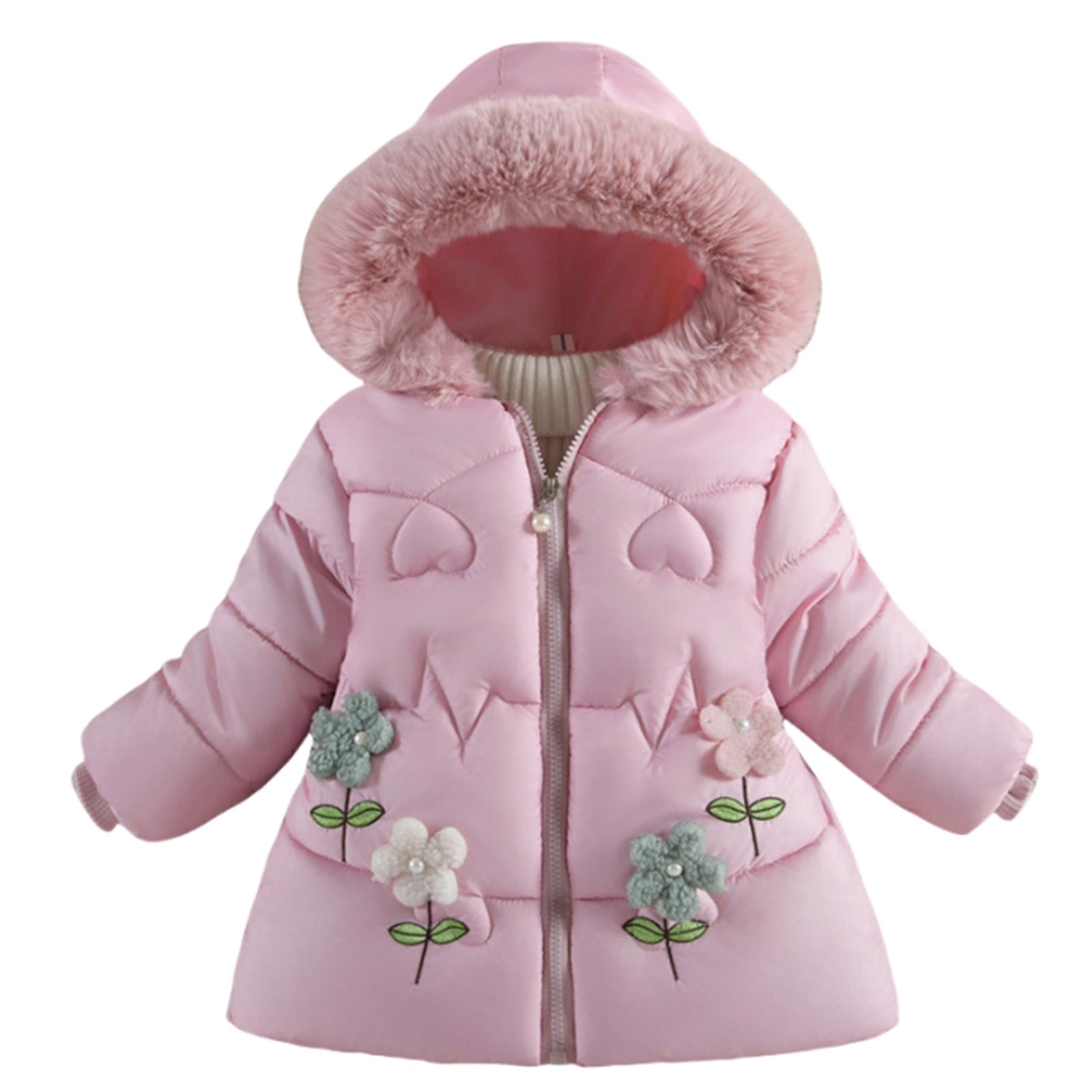 Girls Coat Full Zip Up Long Sleeve Hooded Coats Casual Shackets Soft ...