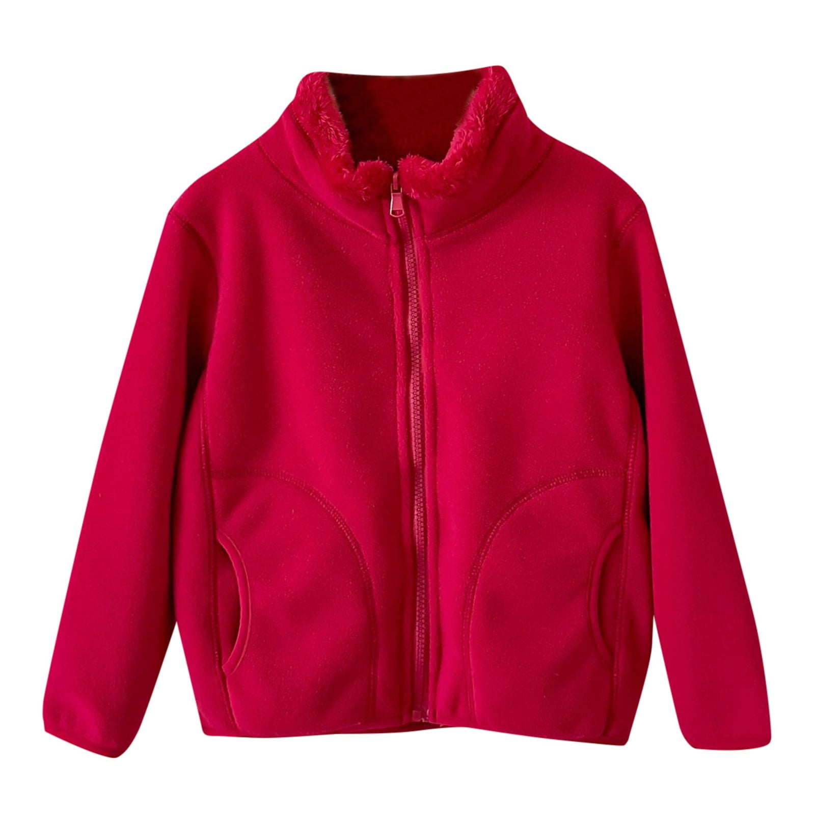 Girls Coats & Jackets Women'S Lined Winter Mid Length Solid Color ...