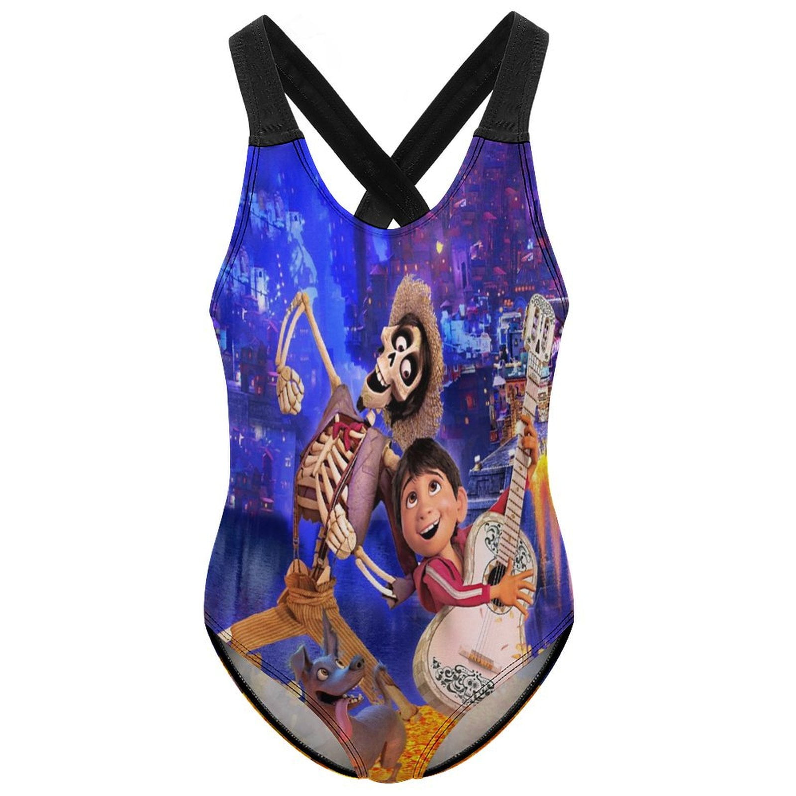 Girls Coc Movie Swimsuit One Piece Bathing Suit for Girls Swimwear ...