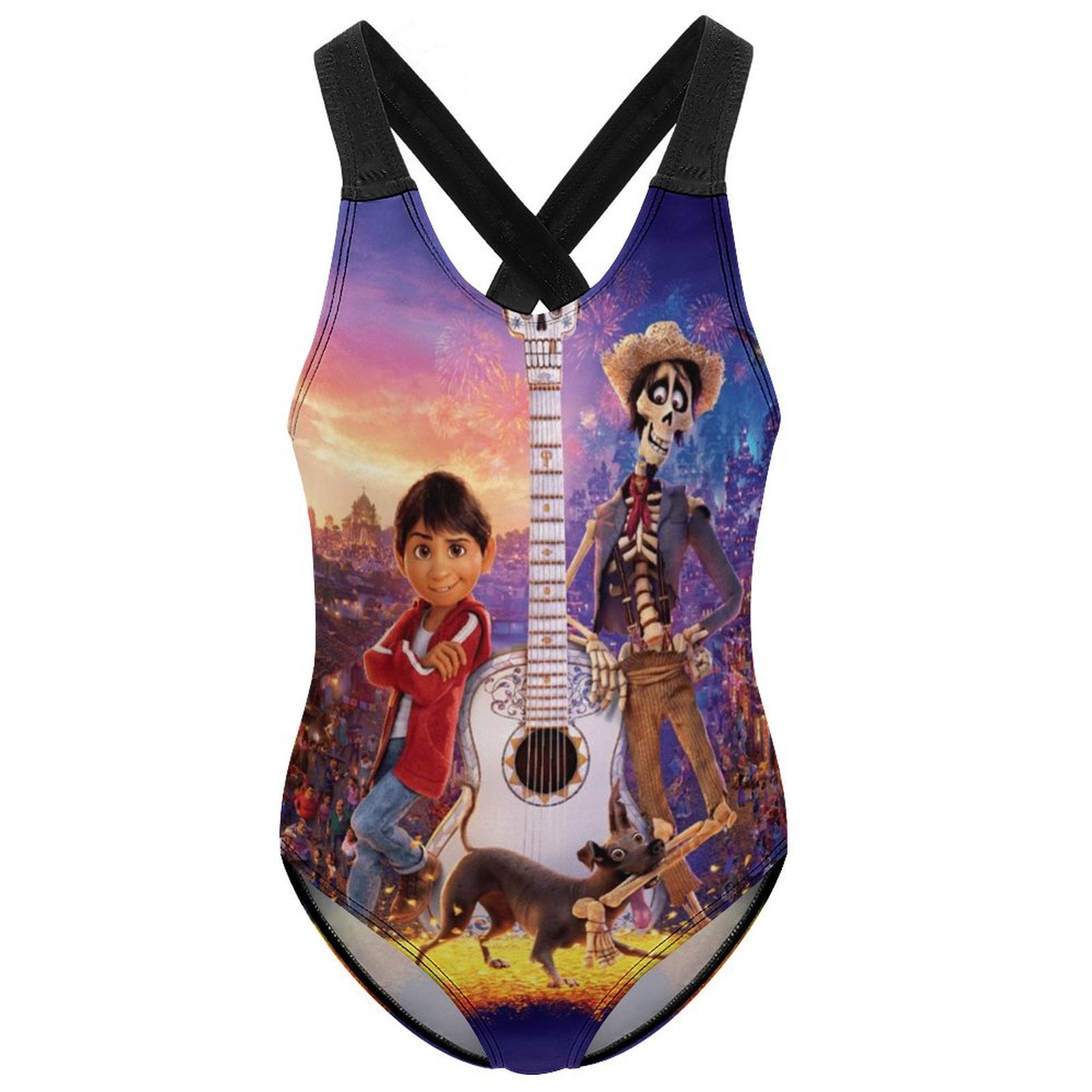 Girls Coc Movie Swimsuit One Piece Bathing Suit for Girls Swimwear ...