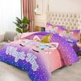 Walmart Girls Twin Comforter Set, 2-Piece Glitter Star Unicorn Bedding ...