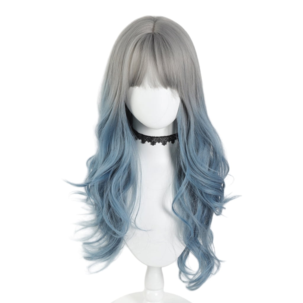Girls Coser Hairpiece Long Hair Full Head Toupee Long Hair for Street ...