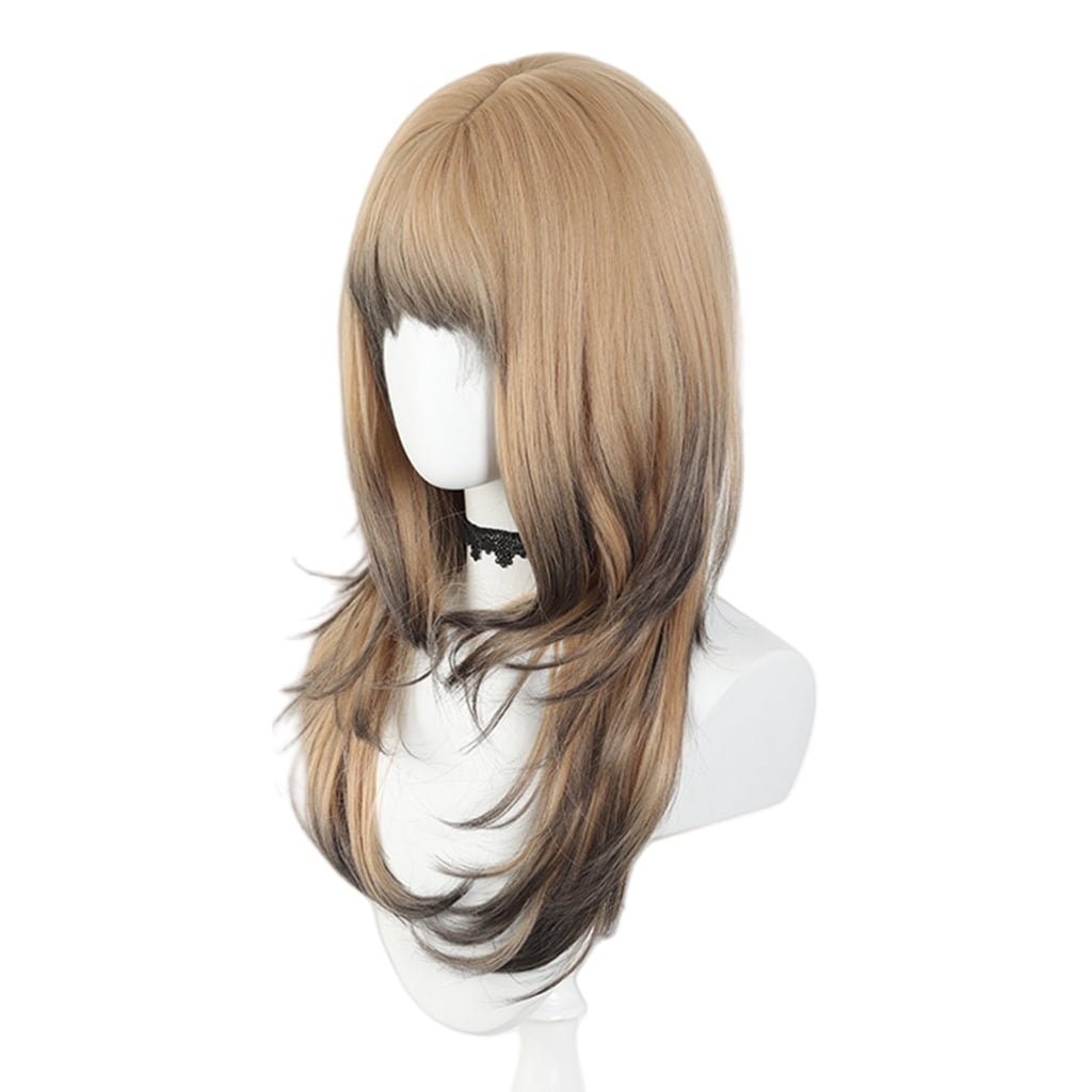 Girls Coser Hairpiece Long Hair Full Head Toupee Long Hair for Street ...