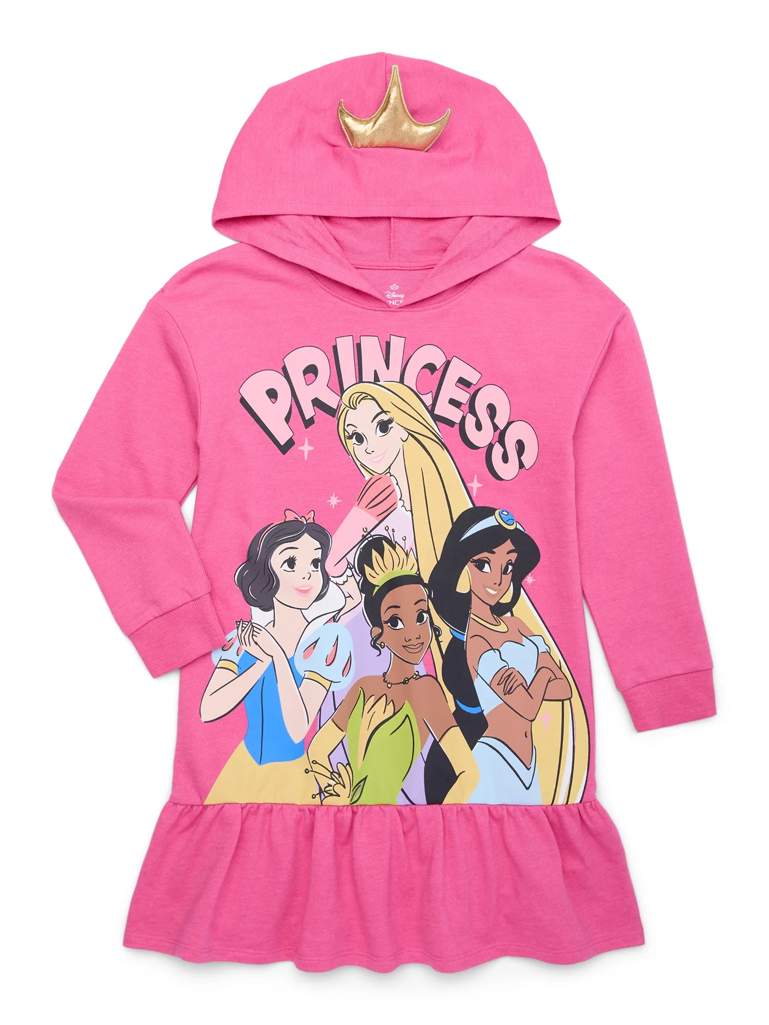 Disney Princess Girls Hooded Cosplay Dress, Sizes 4-12, Warm Stylish ...
