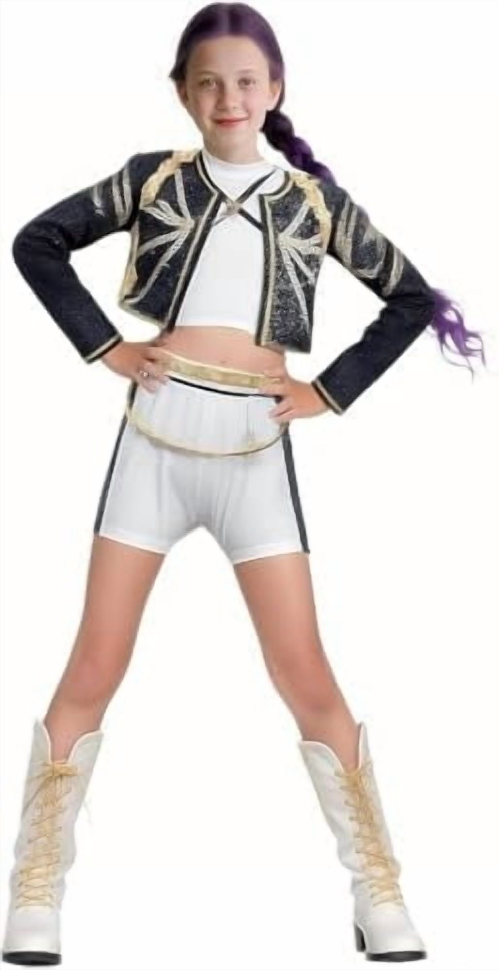 Girls Costumes Size 10-12 Pop Stars Costume zoeyY Suit Pop Singer Pop ...