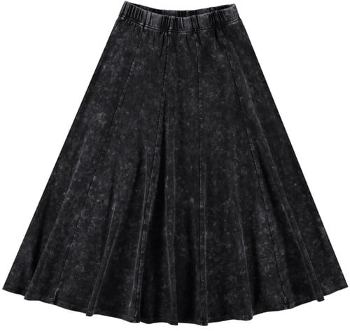 Girls Cotton Stonewash Maxi Panel Skirt - Walmart.com