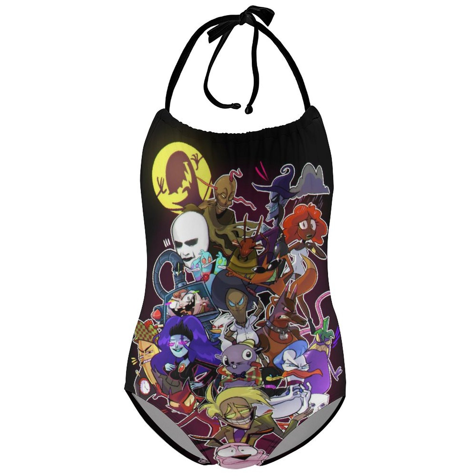 Girls Courage The Cowardly Dog One Piece Swimsuit Bathing Suit ...