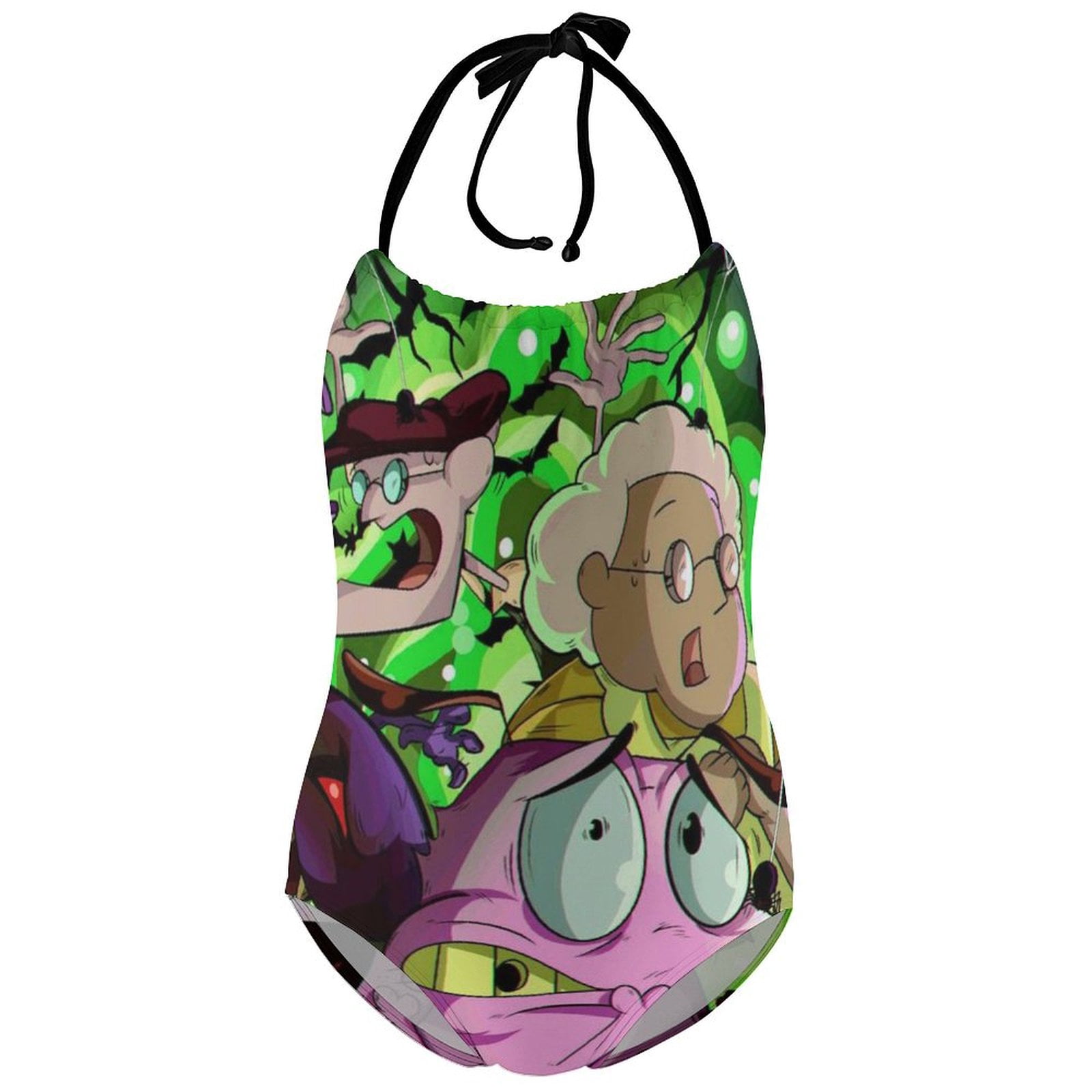 Girls Courage The Cowardly Dog One Piece Swimsuit Bathing Suit ...