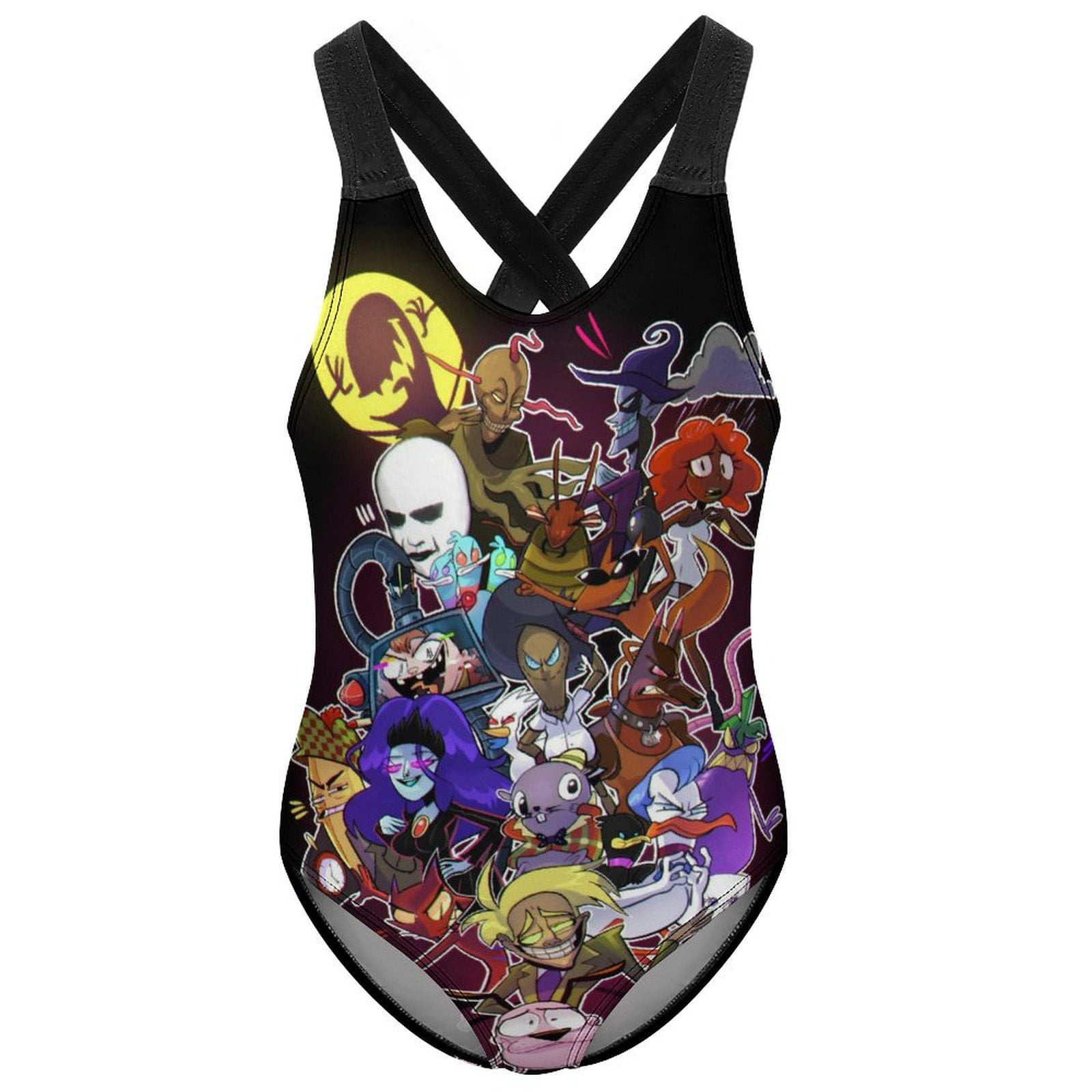 Girls Courage The Cowardly Dog One Piece Swimsuit Bathing Suit ...