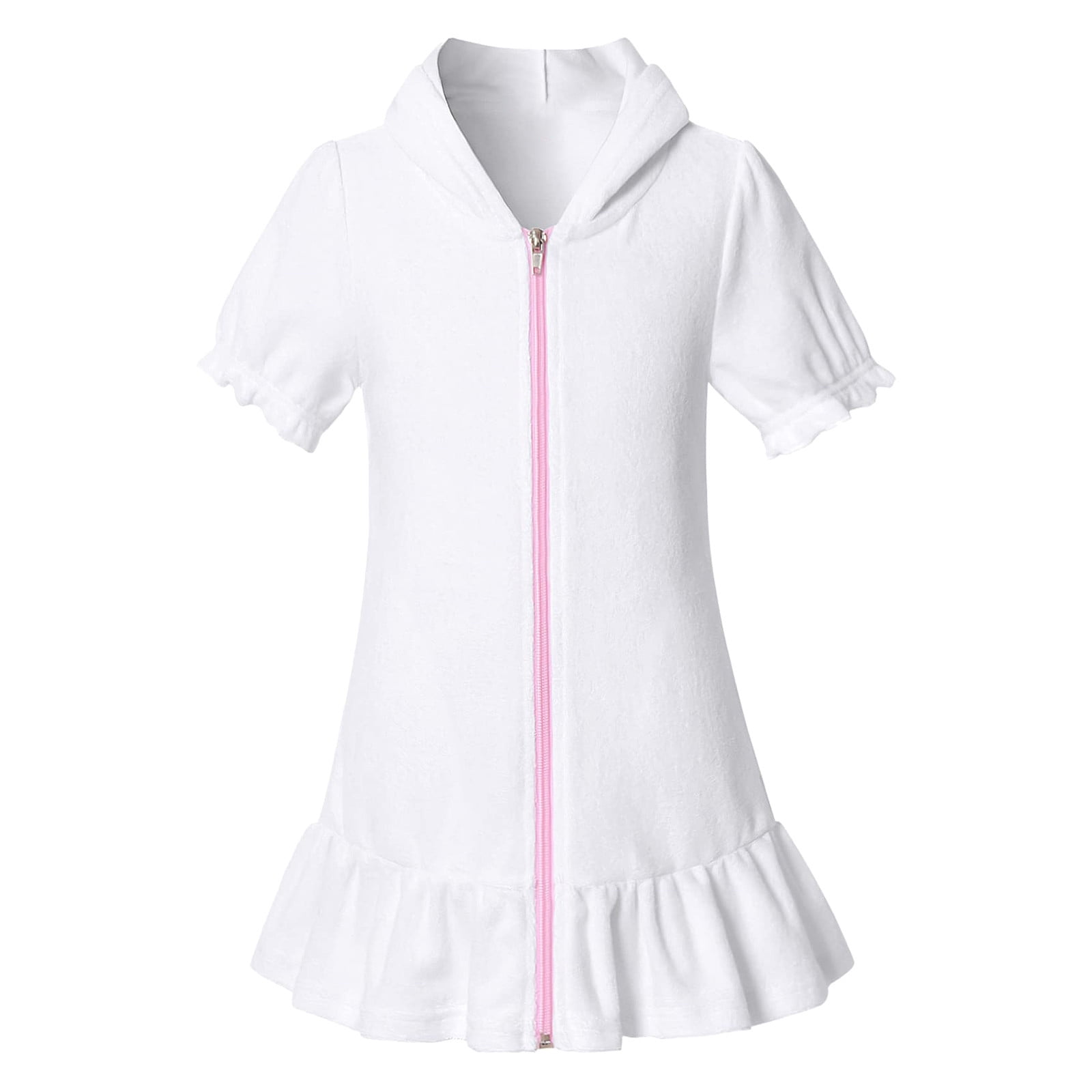 Girls Cover Up for Swimwear Kids Short Sleeve Swimwear Cover-Up & Wraps ...