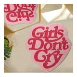 Girls Don't Cry Rug Pink Aesthetic Bedroom Rug Cute Preppy Funny Area ...