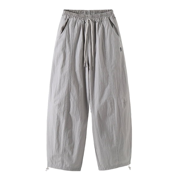 Girls' Curved Leg Casual Sweatpants Solid Color Wide Leg Relaxed Fit ...