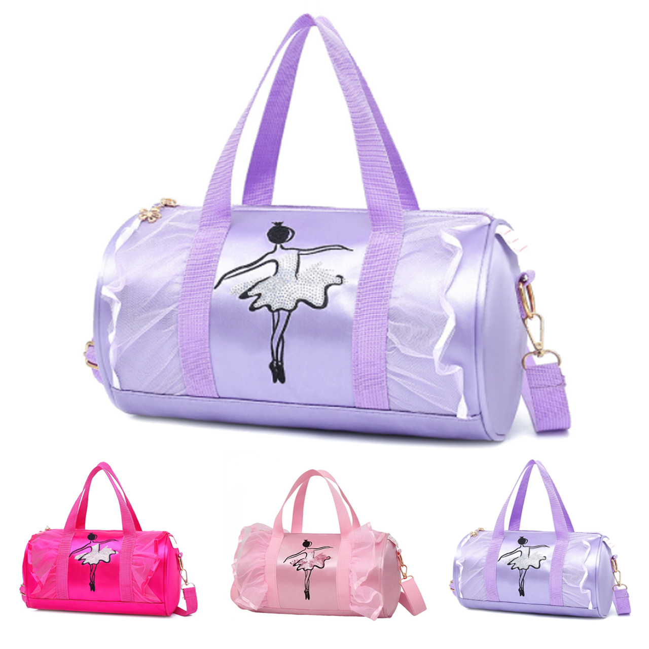 Girls Dance Bag Shoulder Bag Crossbody Sports Bag Storage Handbag for ...
