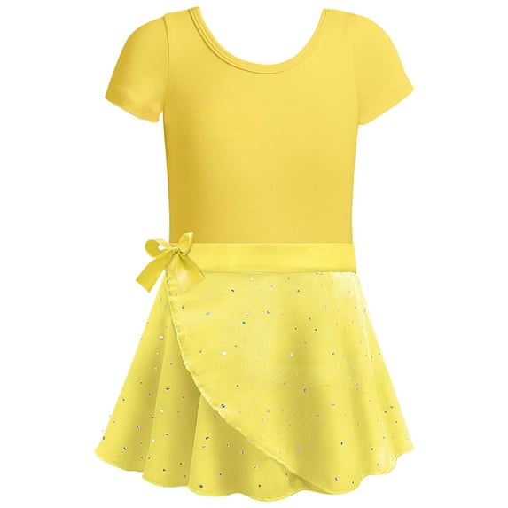 Girls Dance Dress with Heart Design Two Piece Ballet Practice ...