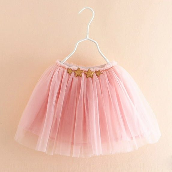 Girls Dance Party Star Ballet Skirt for Kids Sparkling Performance Tutu ...