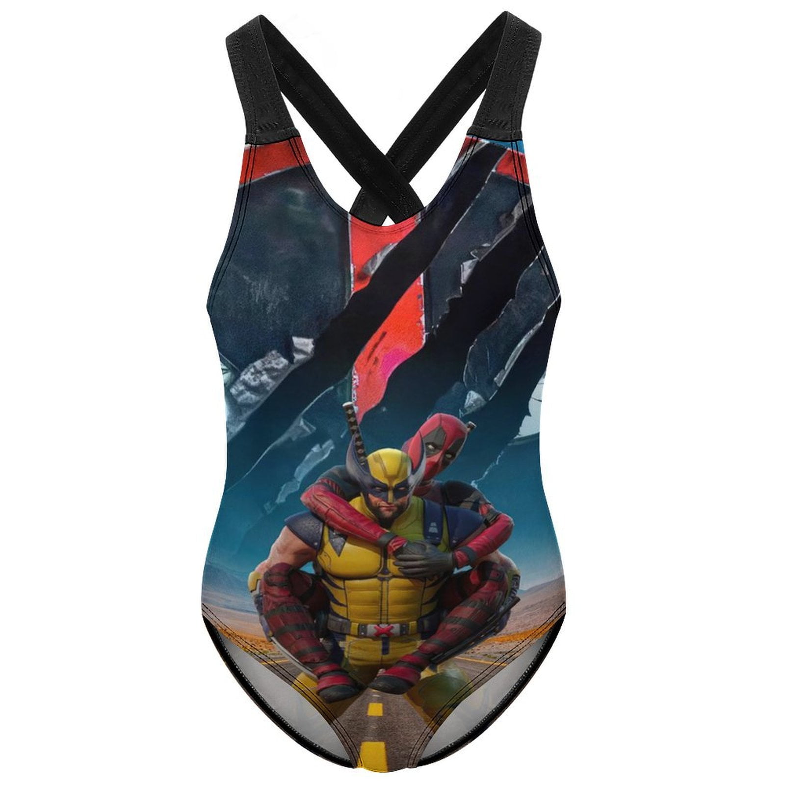 Girls Dead-Poo One Piece Swimsuits Quick Dry Swimwear Bathing Suit for ...