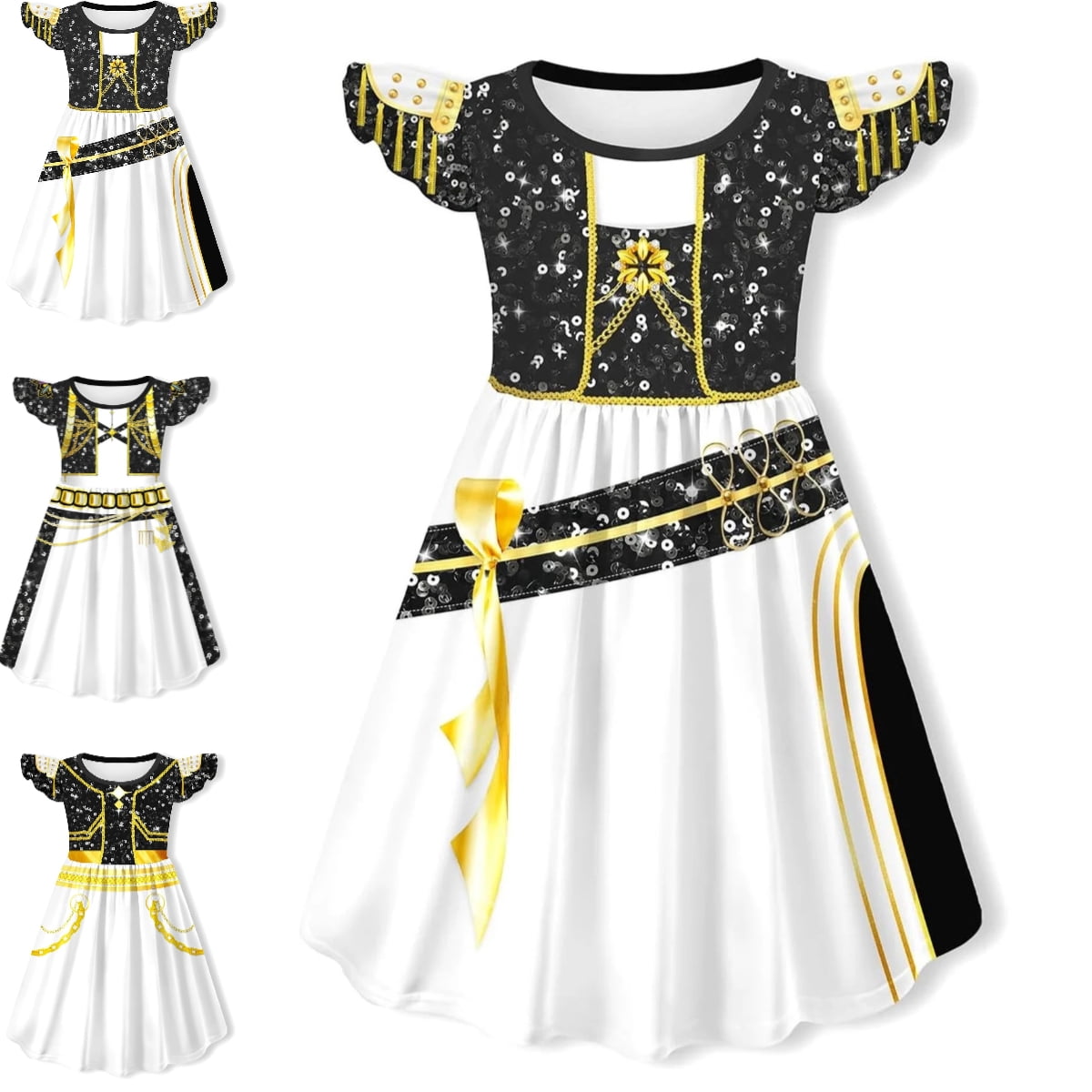 Girls Demon Hunter Mira Dress, Singer Mira Dress up for Girl Kids ...