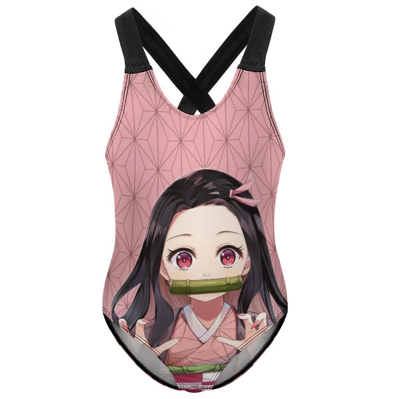 Girls Demon Slayer Nezuko One Piece Swimsuit Bathing Suit Beachwear ...