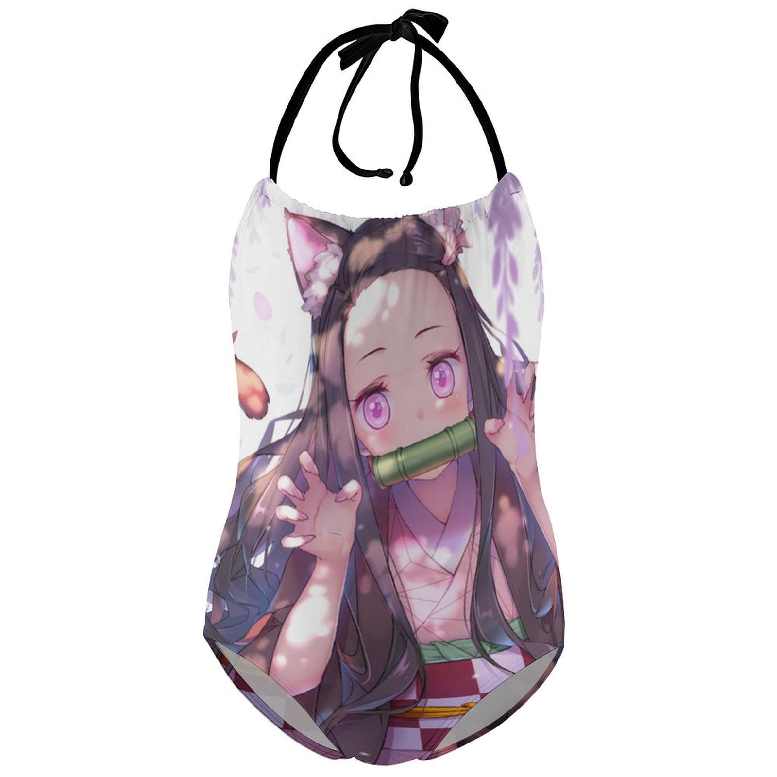 Girls Demon Slayer Nezuko One Piece Swimsuit Bathing Suit Beachwear ...