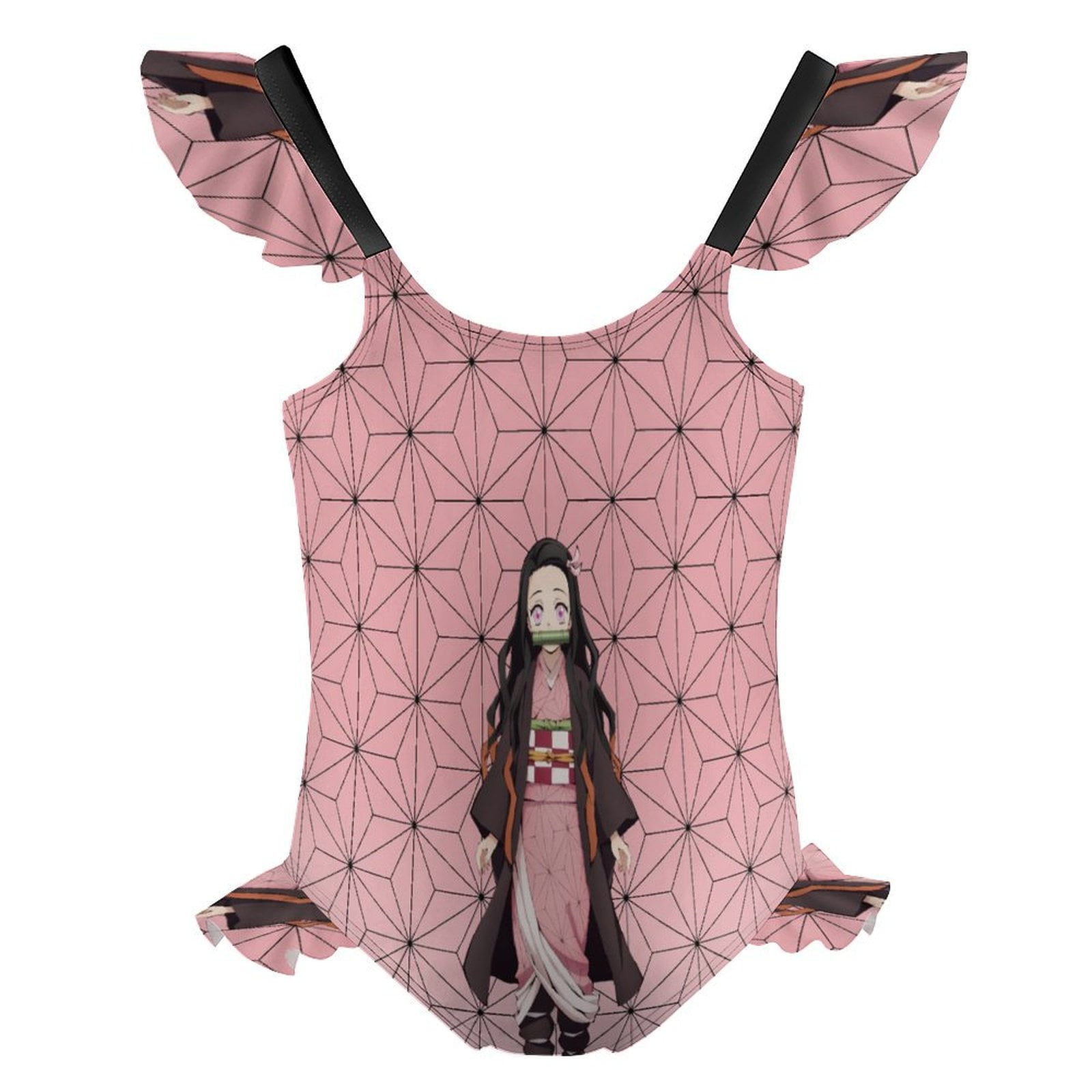 Girls Demon Slayer Nezuko One Piece Swimsuit Bathing Suit Beachwear ...
