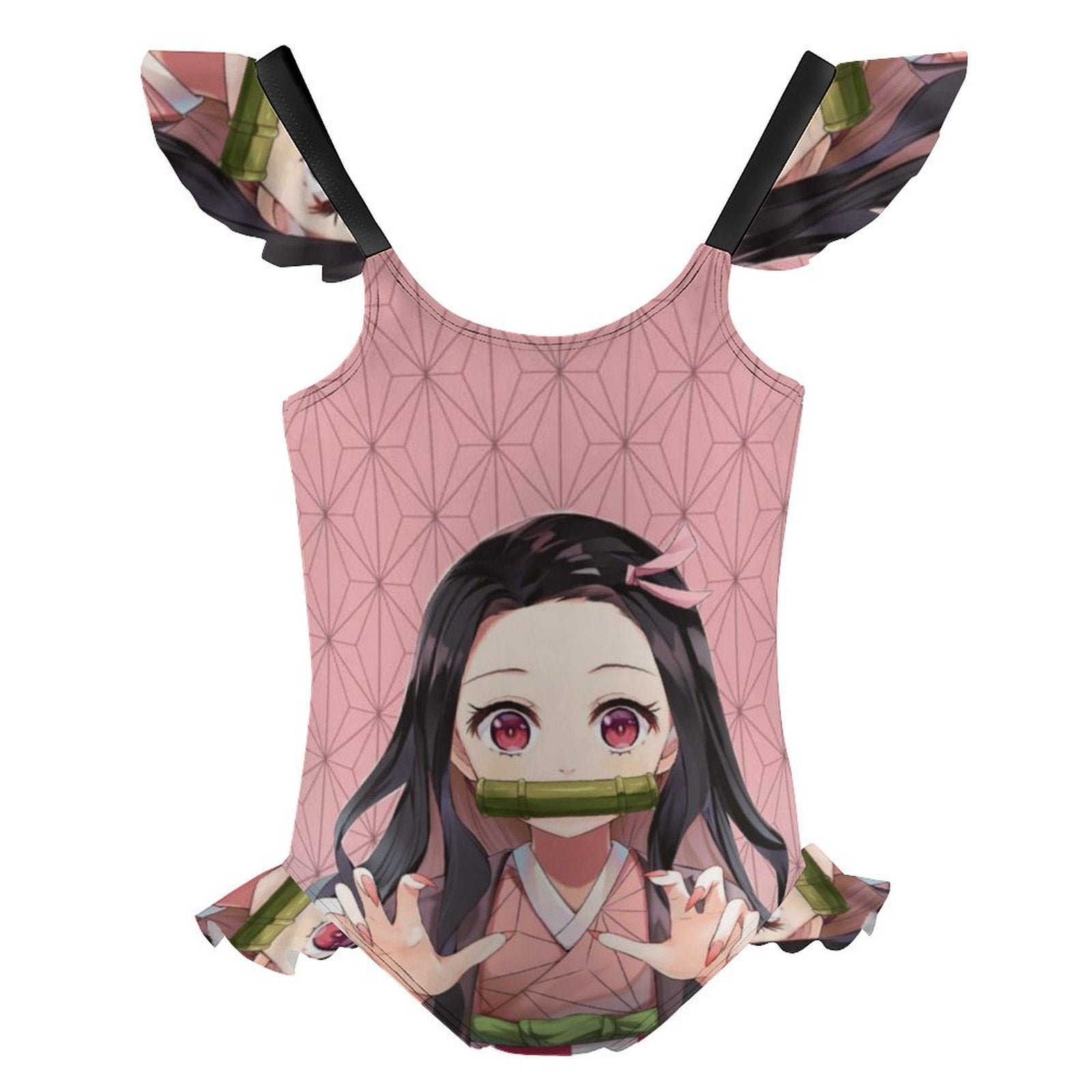 Girls Demon Slayer Nezuko One Piece Swimsuit Bathing Suit Beachwear ...