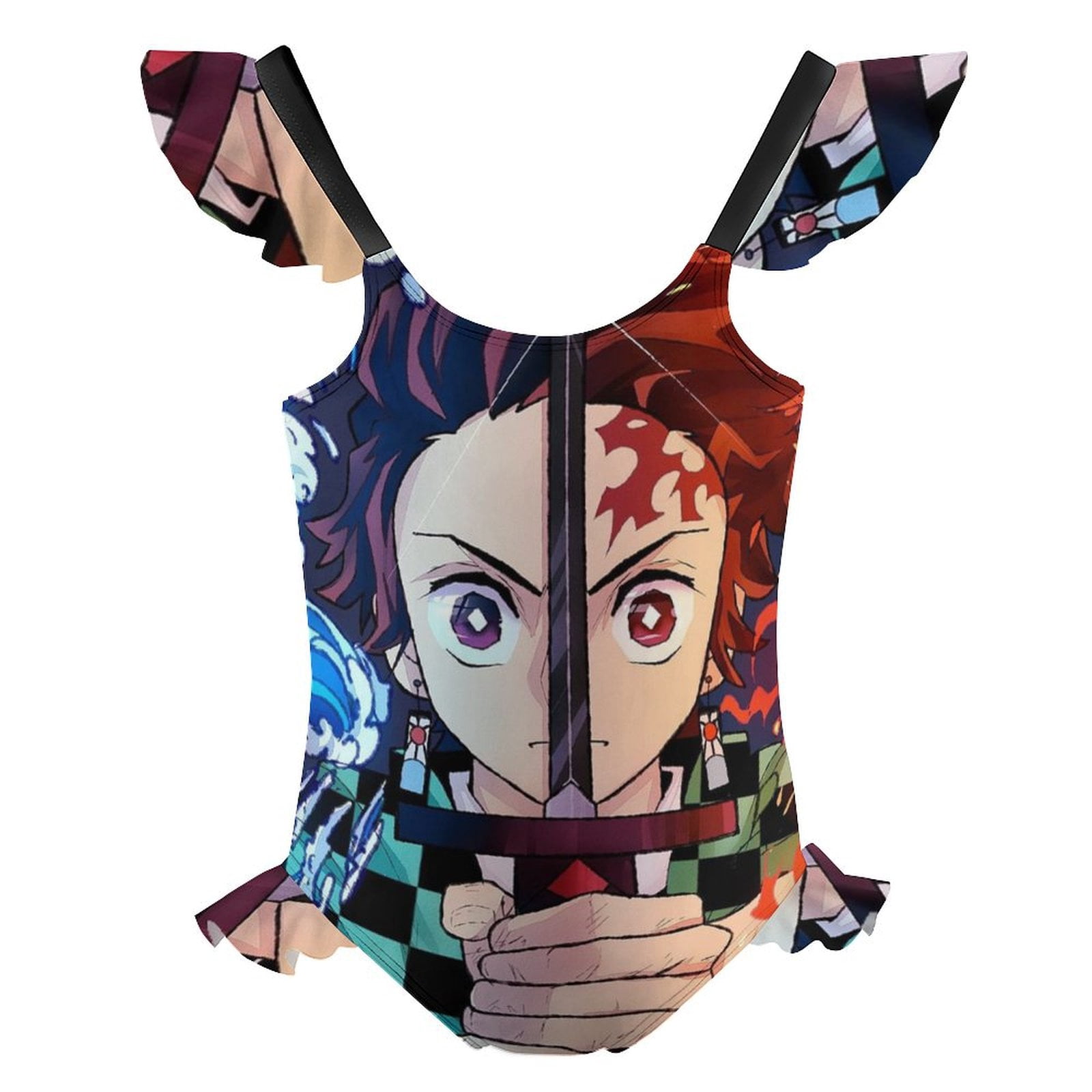 Girls Demon Slayer One Piece Swimsuit Bathing Suit Beachwear - Walmart.com
