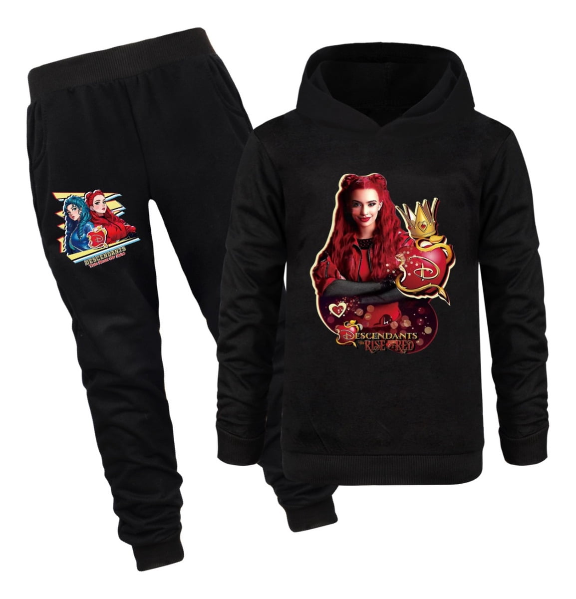 Girls Descendants 4 The Rise of Red Hoodie Outfit Set – Princess Red ...