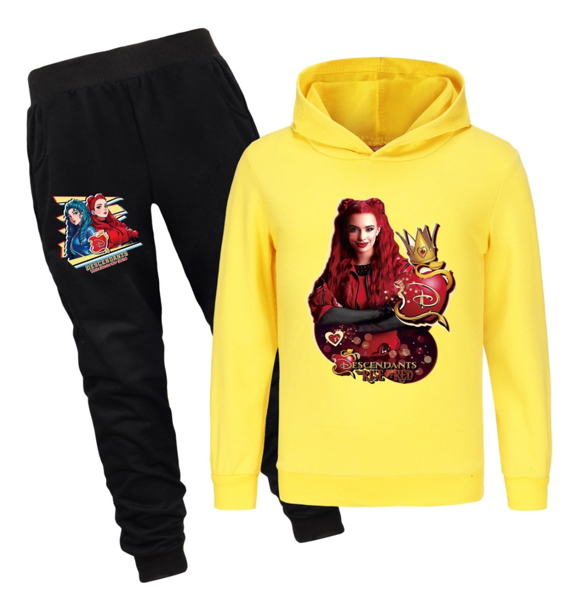 Girls Descendants 4 The Rise of Red Hoodie Outfit Set – Princess Red ...