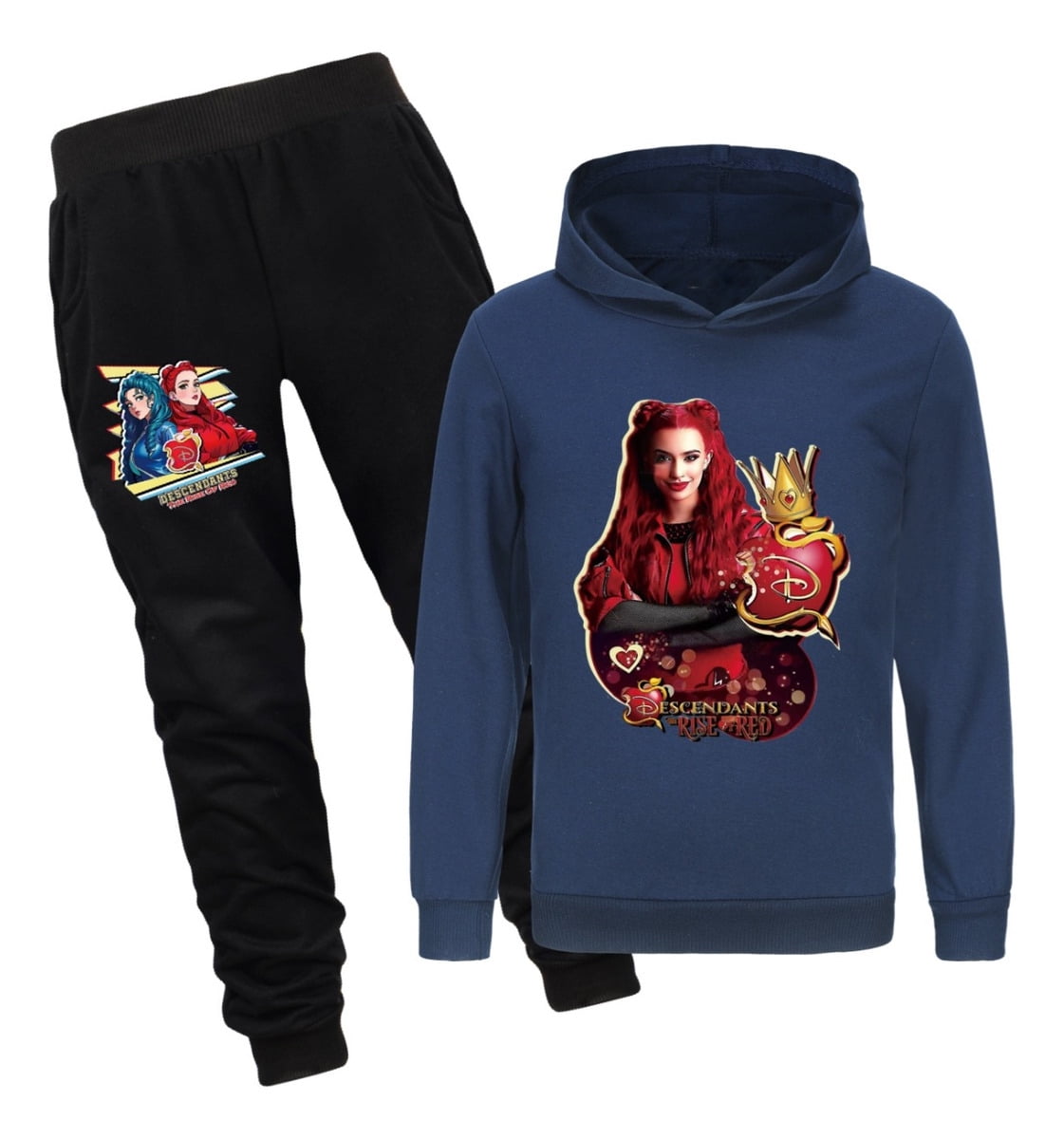 Girls Descendants 4 The Rise of Red Hoodie Outfit Set – Princess Red ...