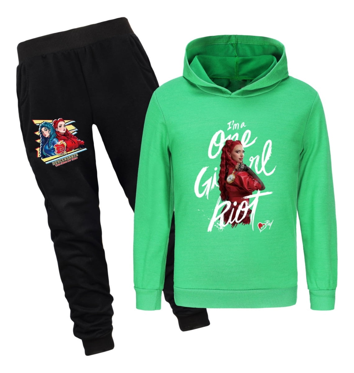Girls Descendants 4 The Rise of Red Princess Red Hoodie Set – Cute ...