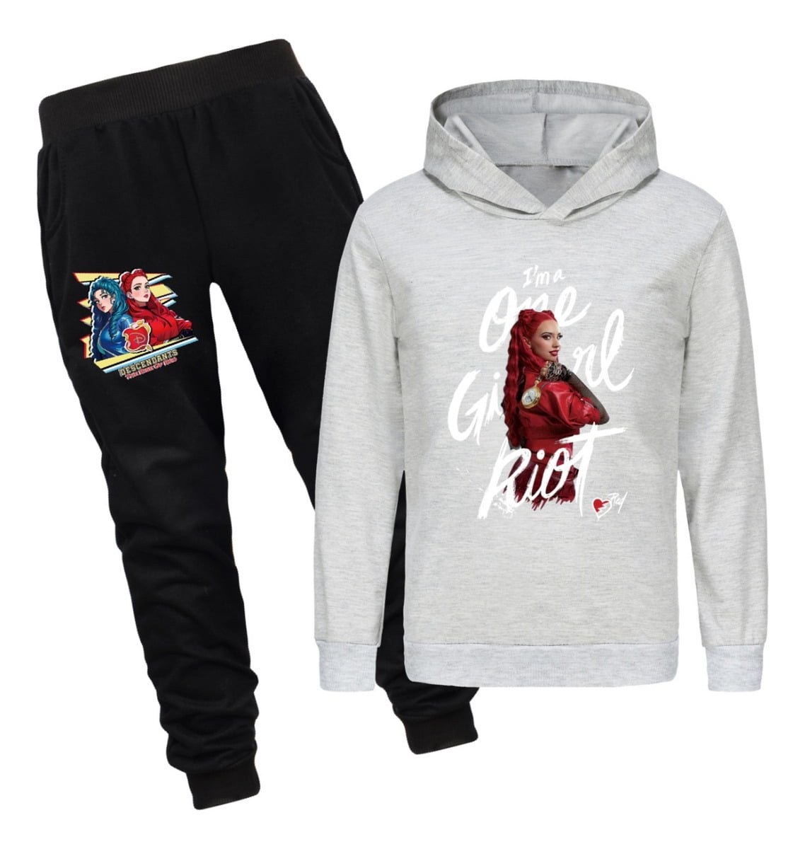Girls Descendants 4 The Rise of Red Princess Red Hoodie Set – Cute ...