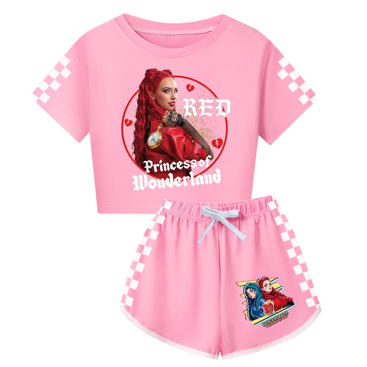 Girls Descendants4 Movie Cartoon Short Sleeve T-shirt and Shorts ...