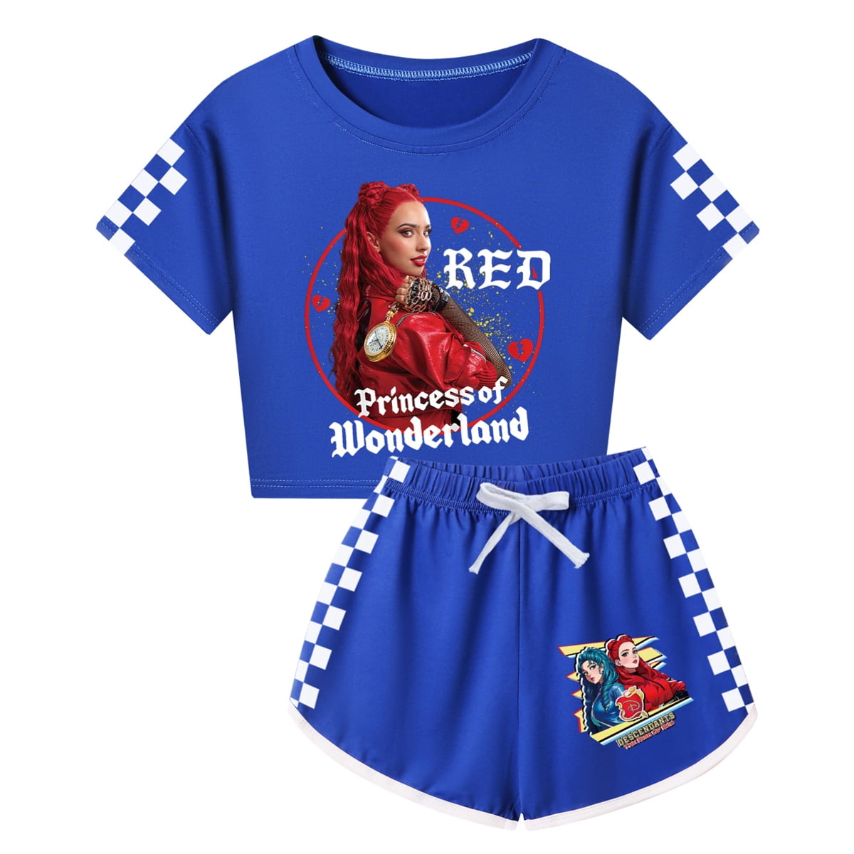 Girls Descendants4 Movie Cartoon Short Sleeve T-shirt and Shorts ...