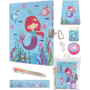 Pen+Gear Diary Journal, Bracelet and Diary Lock with Key, Butterfly,160 ...