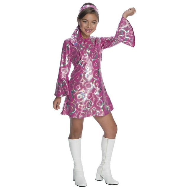 Girls Disco Princess Costume - Walmart.com