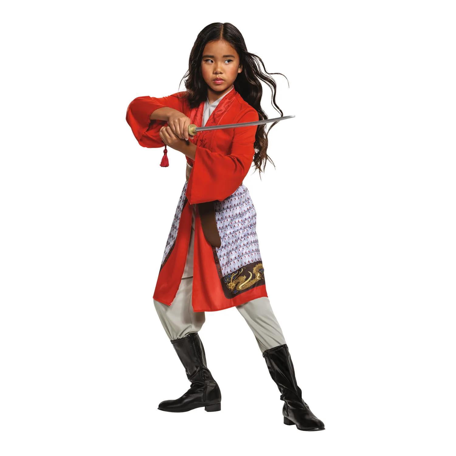 Girls' Disney Mulan Hero Red Dress Costume by Disguise - Size 7-8 ...