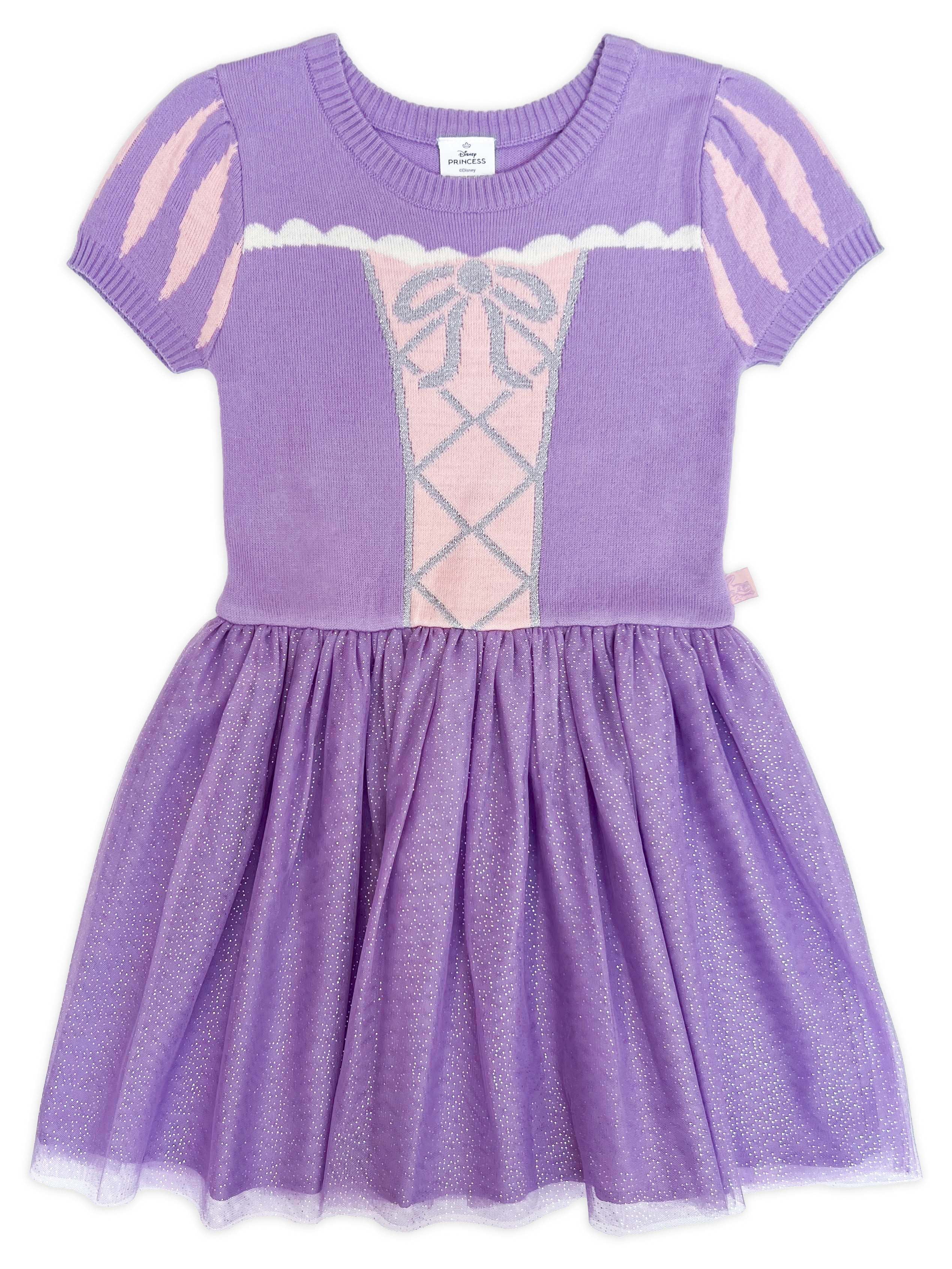 Girls Disney Princess Tangled Rapunzel Cosplay Short Sleeve Sweater ...